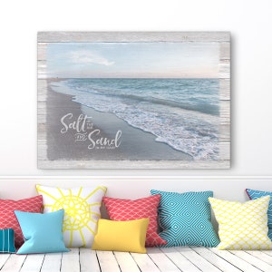 Coastal Decor Print; Salt in My Hair and Sand in My Hair Beach Print ...