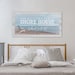 Shore House Personalized Sign Custom Canvas Print for Your Beach House ...