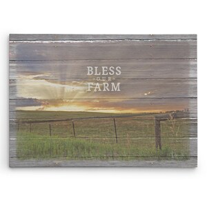 Bless Our Farm Canvas Print, Farmhouse Decor, Gift for Farmer, Farm ...