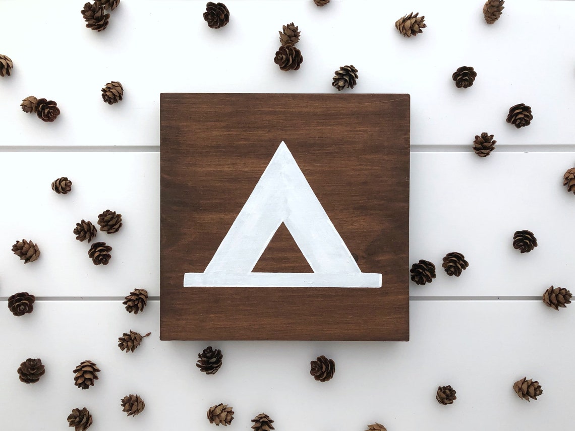 Painted Camping Sign Camping Wall Art Park Signs - Etsy