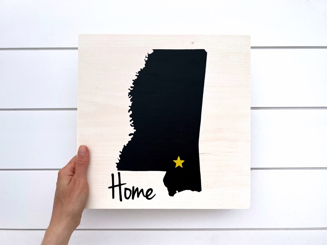 Custom Mississippi Home Sign - Mississippi Wall Art - Mississippi Gift ...