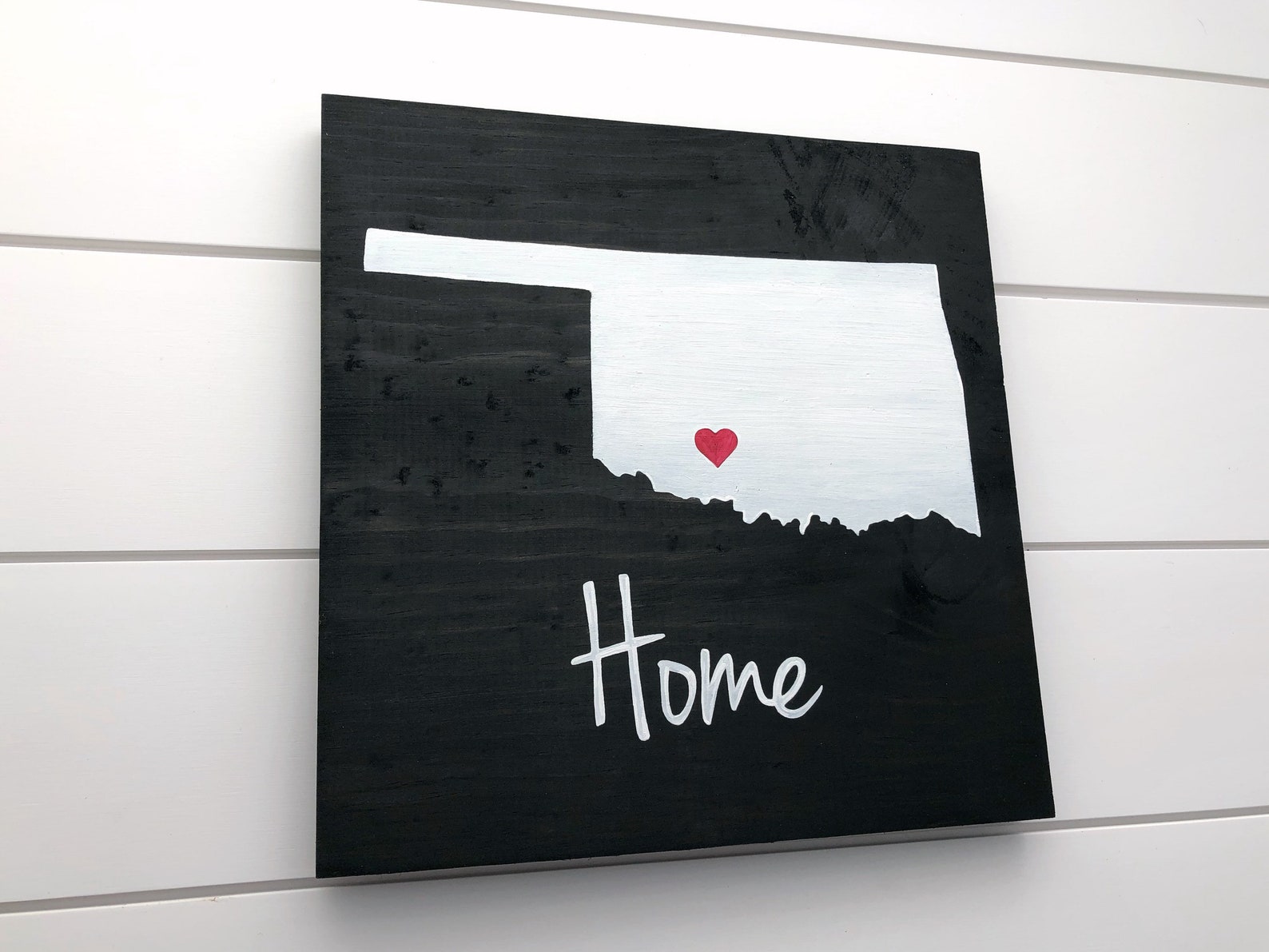 Oklahoma Wood Sign Home State Sign Oklahoma Wall Decor - Etsy