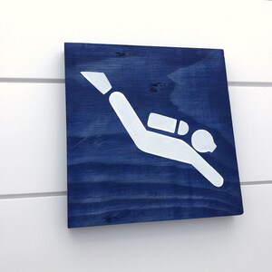 Painted Scuba Diving Sign Scuba Diving Gift Diving Wall Decor ...