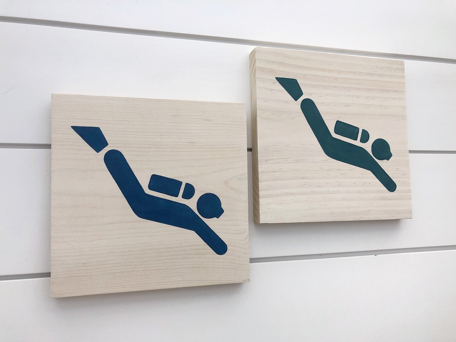 Painted Scuba Diving Sign Scuba Diving Gift Diving Wall - Etsy