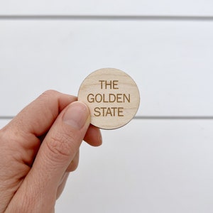 California Wood Magnets Set of 4 | Home State Gift | California-themed ...
