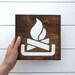 Painted Campfire Sign Camping Wall Decor Adventure Nursery - Etsy