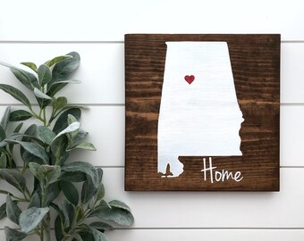 Alabama Wood Sign | Etsy