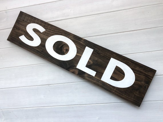 SOLD Sign Realtor Sold Sign New Home Photo Prop Sold | Etsy