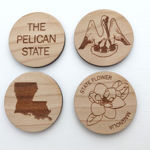 Wood Magnet Set - Etsy