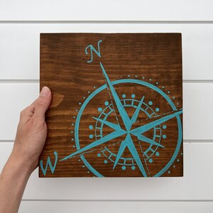 Compass Sign | Travel Wall Decor | Adventure Sign | Adventure Wall Art ...