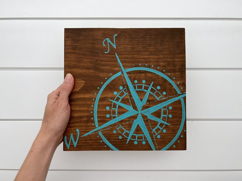 Compass Sign | Travel Wall Decor | Adventure Sign | Adventure Wall Art ...