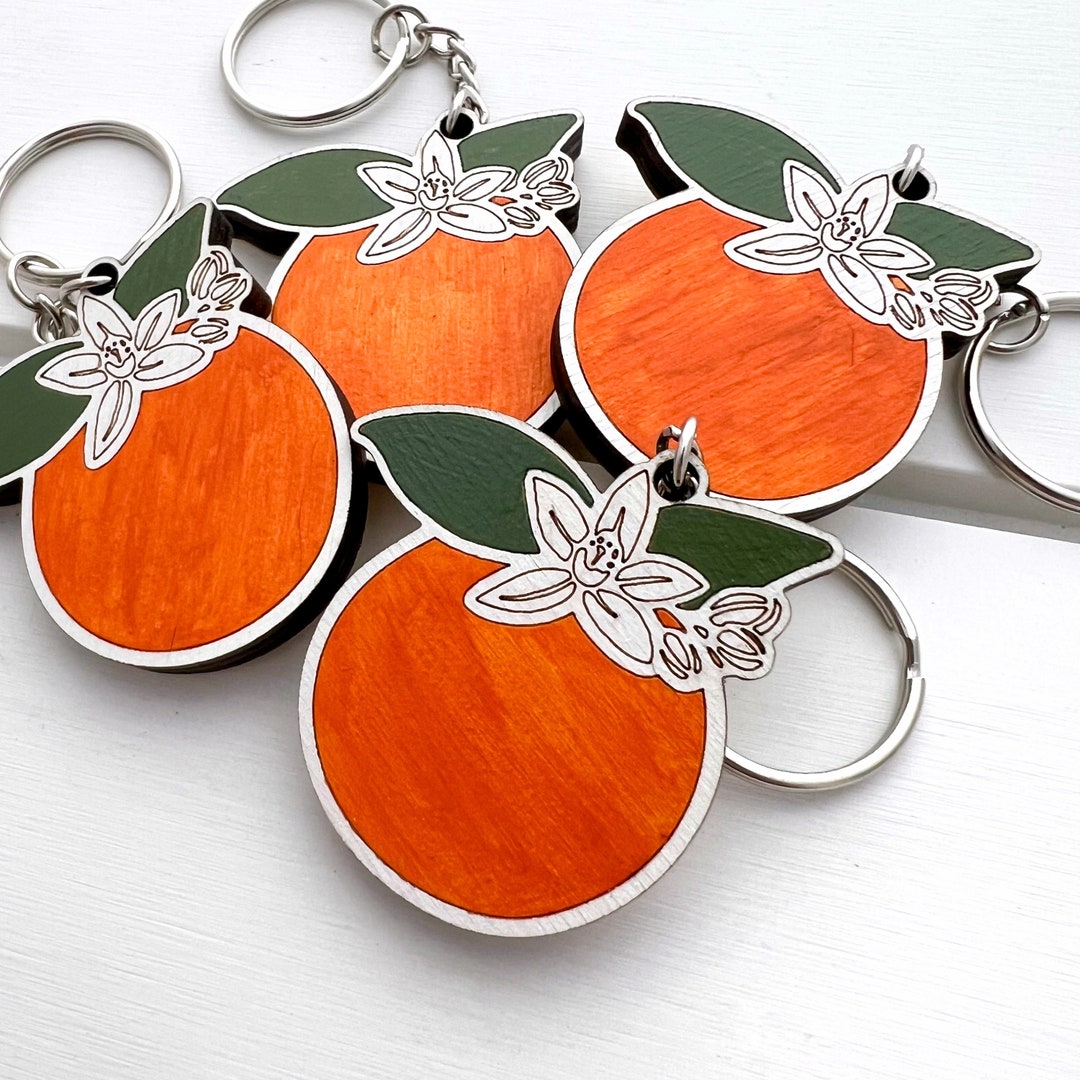 Florida Orange Keychain - Orange Blossom - Florida Gift - Retirement ...