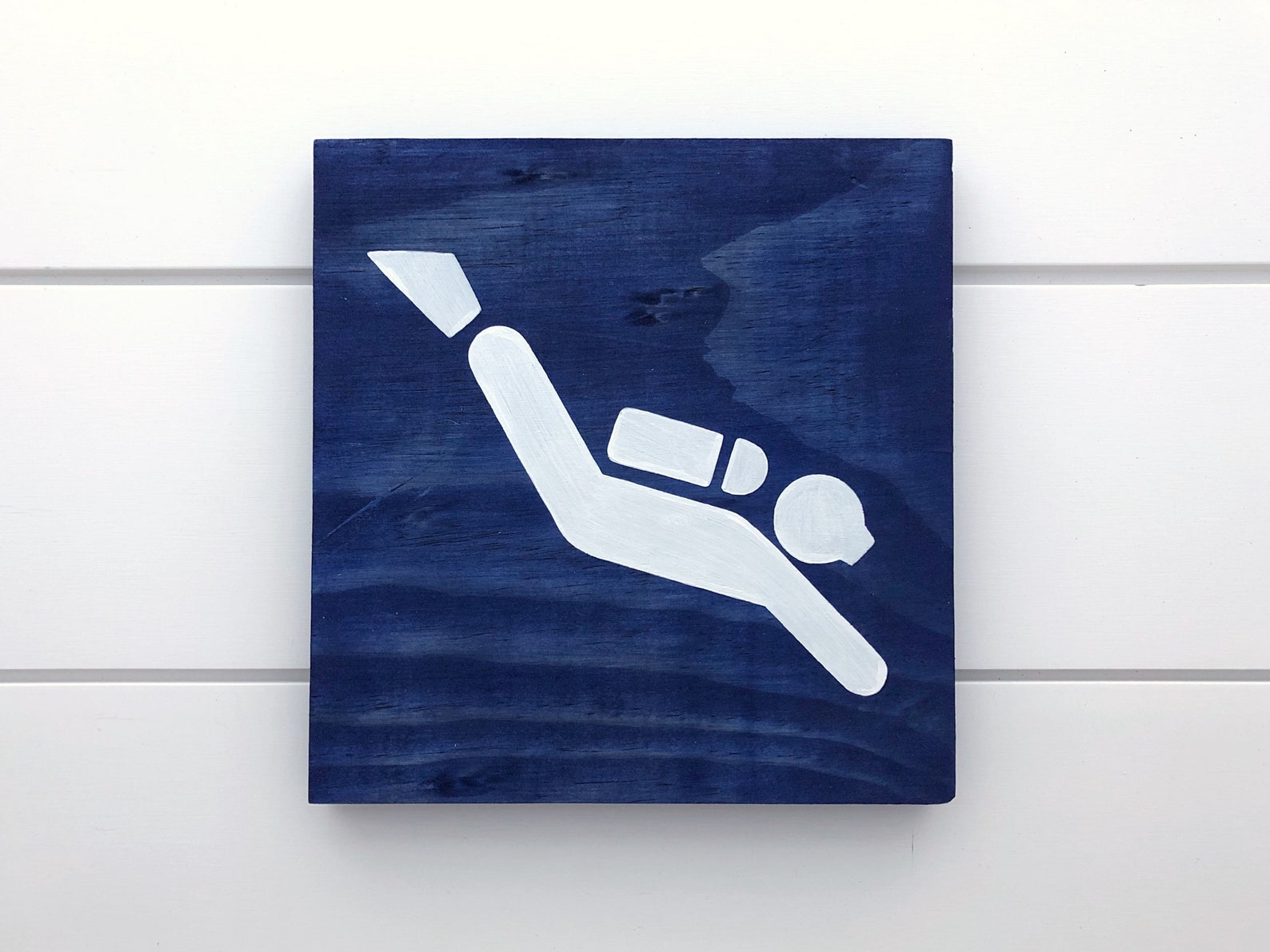 Painted Scuba Diving Sign Scuba Diving Gift Diving Wall - Etsy