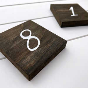 Table Numbers | Painted | Rustic Wood Table Numbers | Rustic Wedding ...
