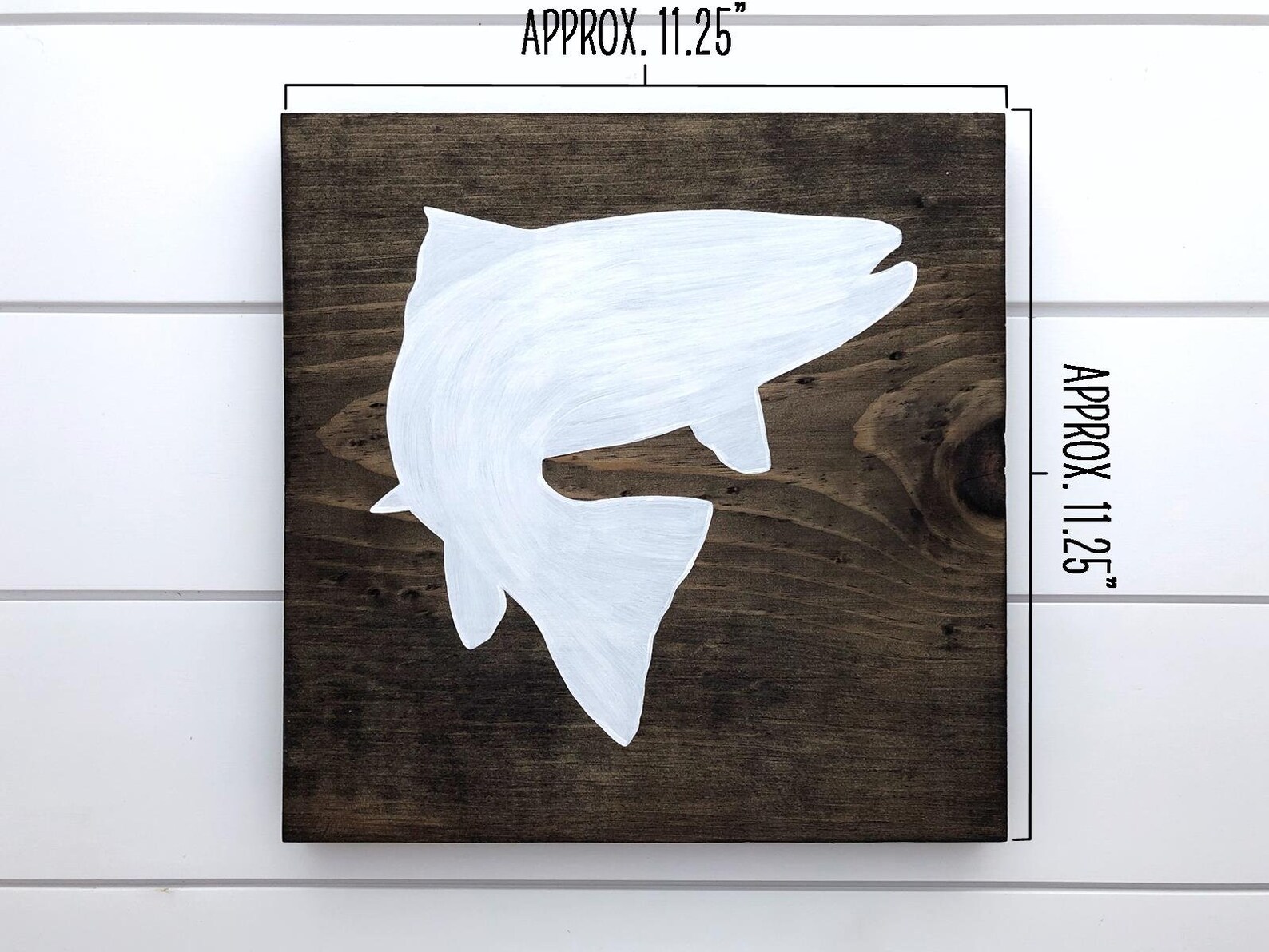 Painted Fish Wood Sign Fishing Room Decor Fishing | Etsy