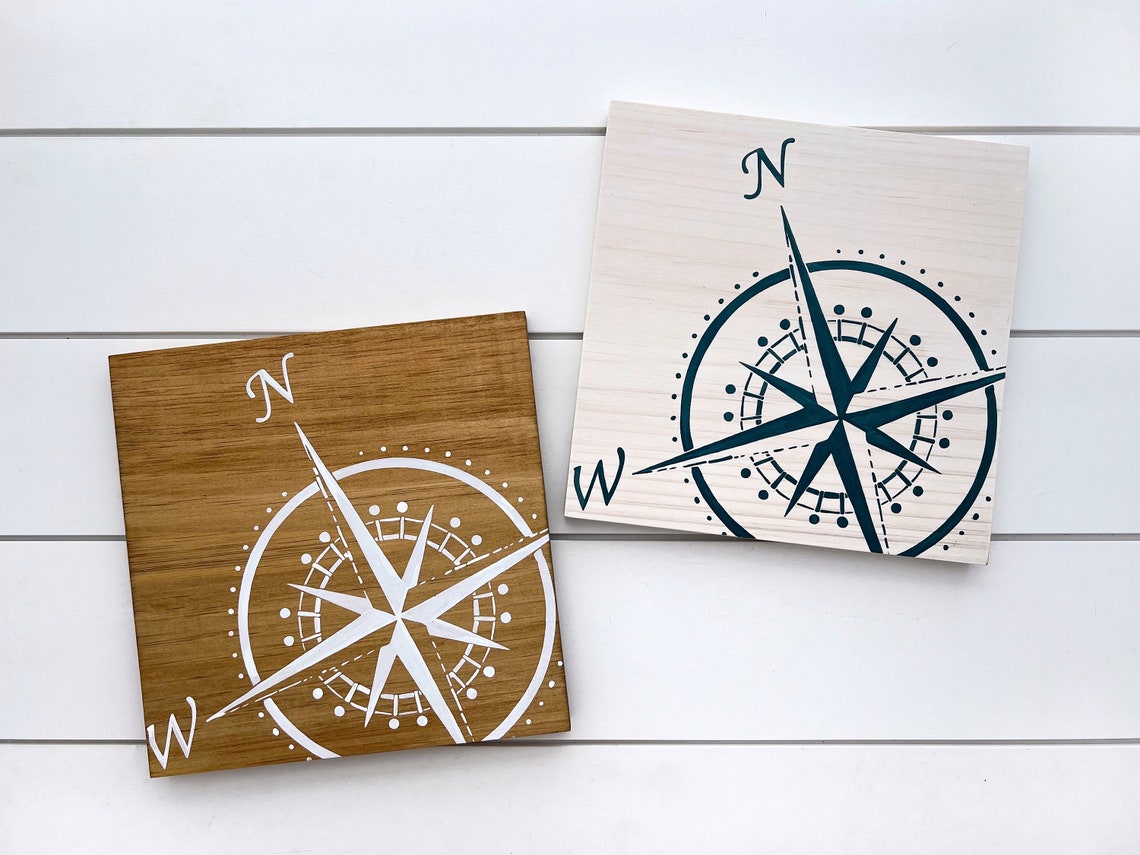 Compass Sign | Travel Wall Decor | Adventure Sign | Adventure Wall Art ...