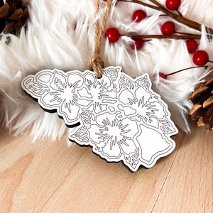 Hawaii State Flower Wood Ornament | Wooden Christmas Ornaments | New ...