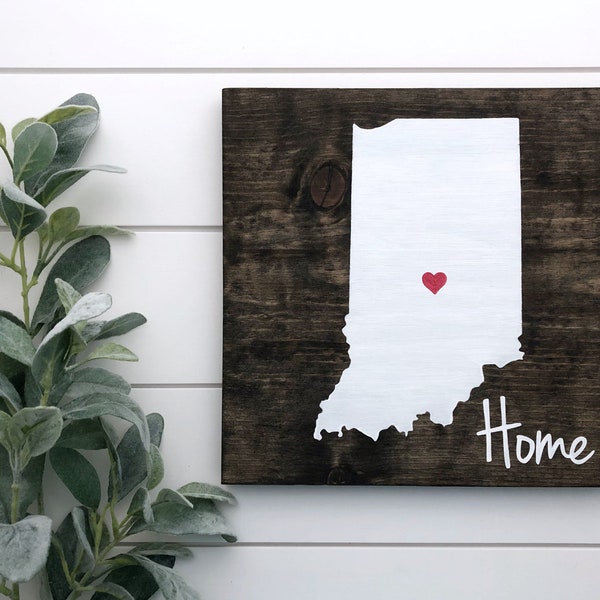 Indiana Home Sign - Etsy