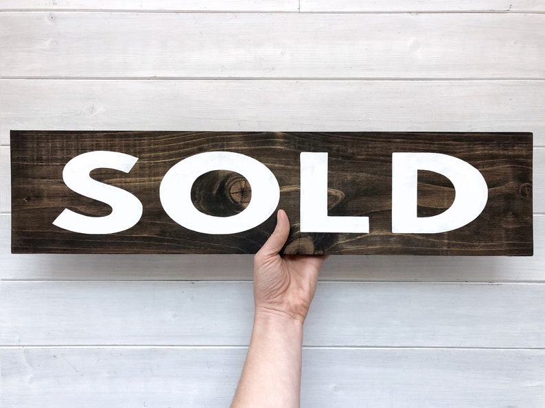 SOLD Sign Realtor Sold Sign New Home Photo Prop Sold | Etsy