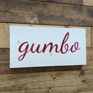 Gumbo Sign Painted Louisiana Wall Art Cajun Wall Decor | Etsy