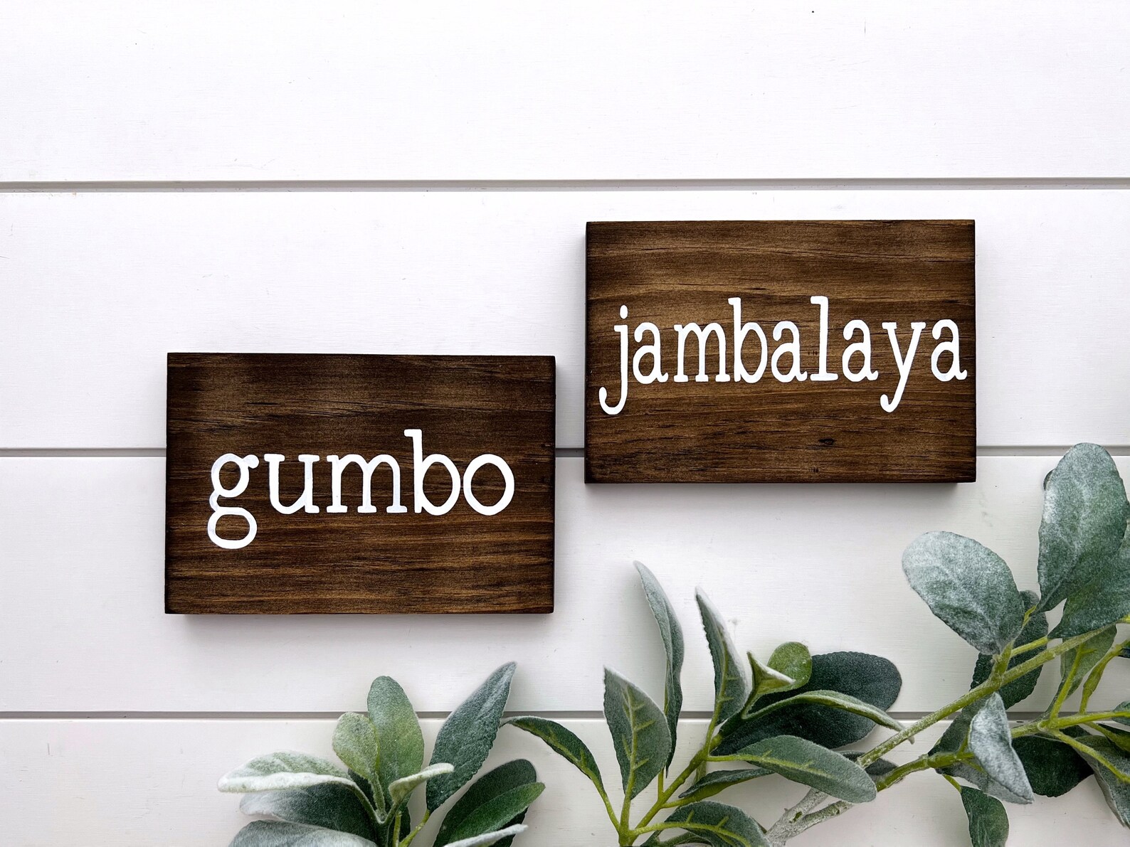 Gumbo Sign | Jambalaya Sign | Set of 2 | Louisiana Signs | Louisiana ...