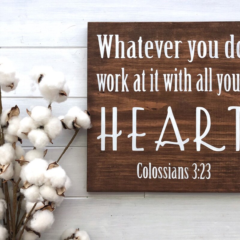 Colossians 3 23 - Etsy