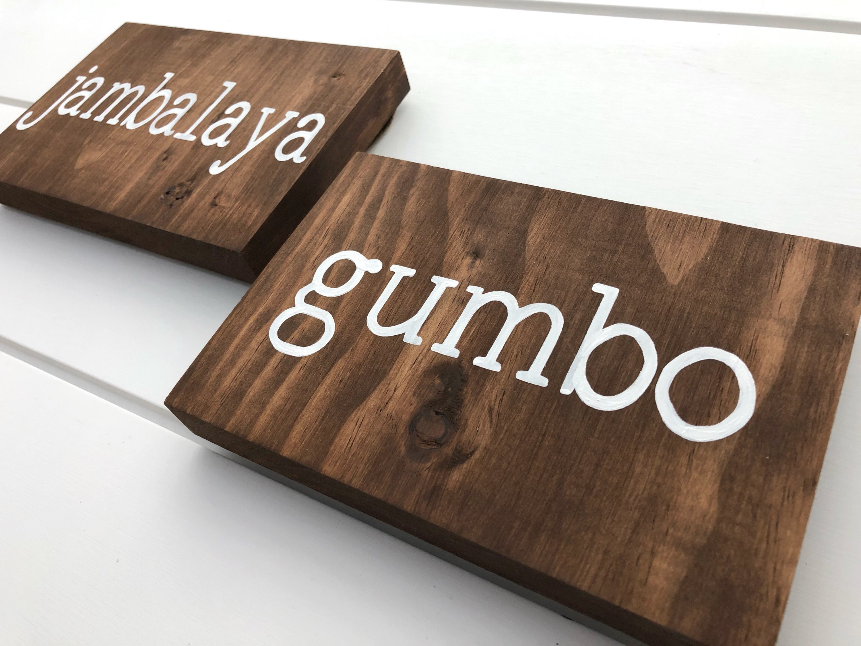 Gumbo Sign | Jambalaya Sign | Set of 2 | Louisiana Signs | Louisiana ...