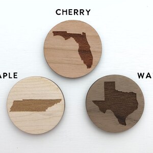 California Wood Magnets Set of 4 | Home State Gift | California-themed ...