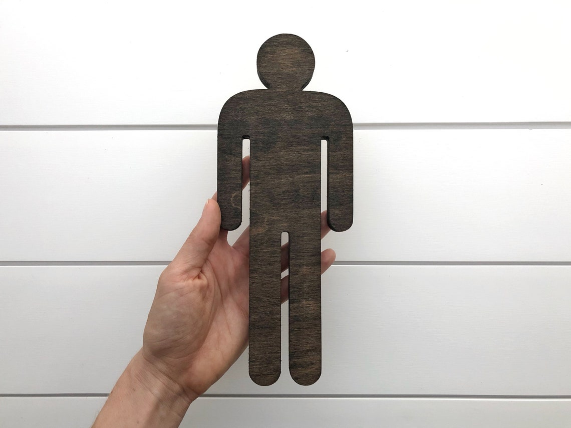 Men and Women Bathroom Figures Set of 2 Restroom Sign - Etsy