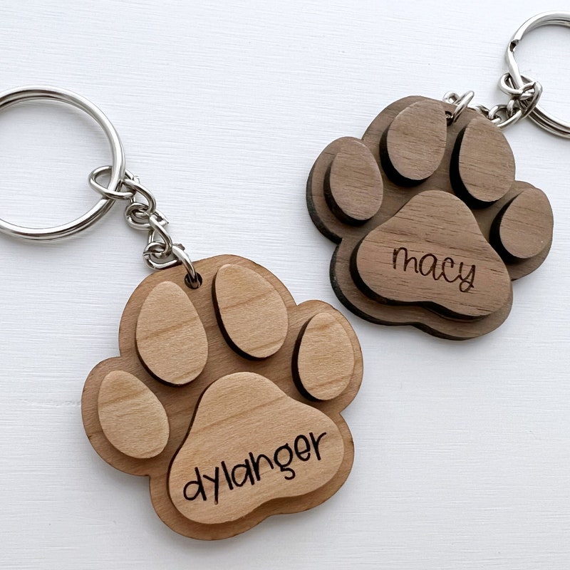 Dog Keychain - Etsy