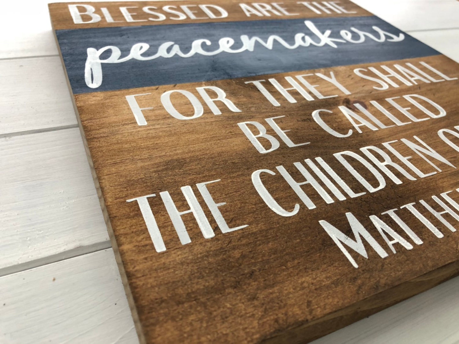 Blessed Are the Peacemakers Sign Law Enforcement Sign Thin | Etsy