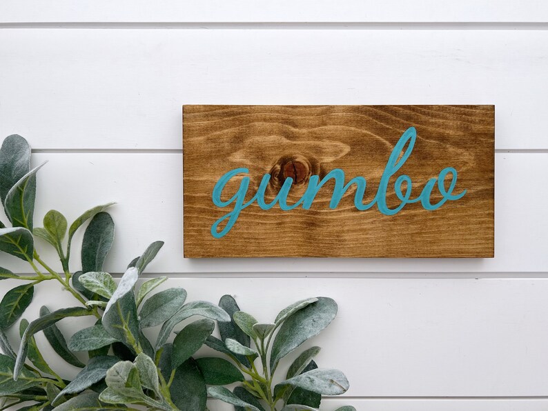 Gumbo Sign | Painted | Louisiana Wall Art | Cajun Wall Decor | New ...