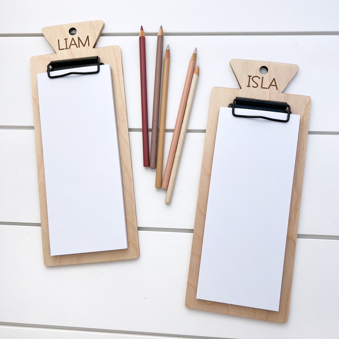 Personalized Name Clipboard for Notepads | Wooden Clipboard | Gift for ...
