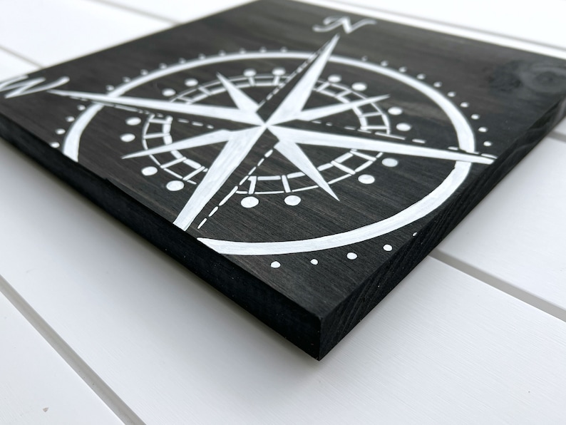 Compass Sign | Travel Wall Decor | Adventure Sign | Adventure Wall Art ...