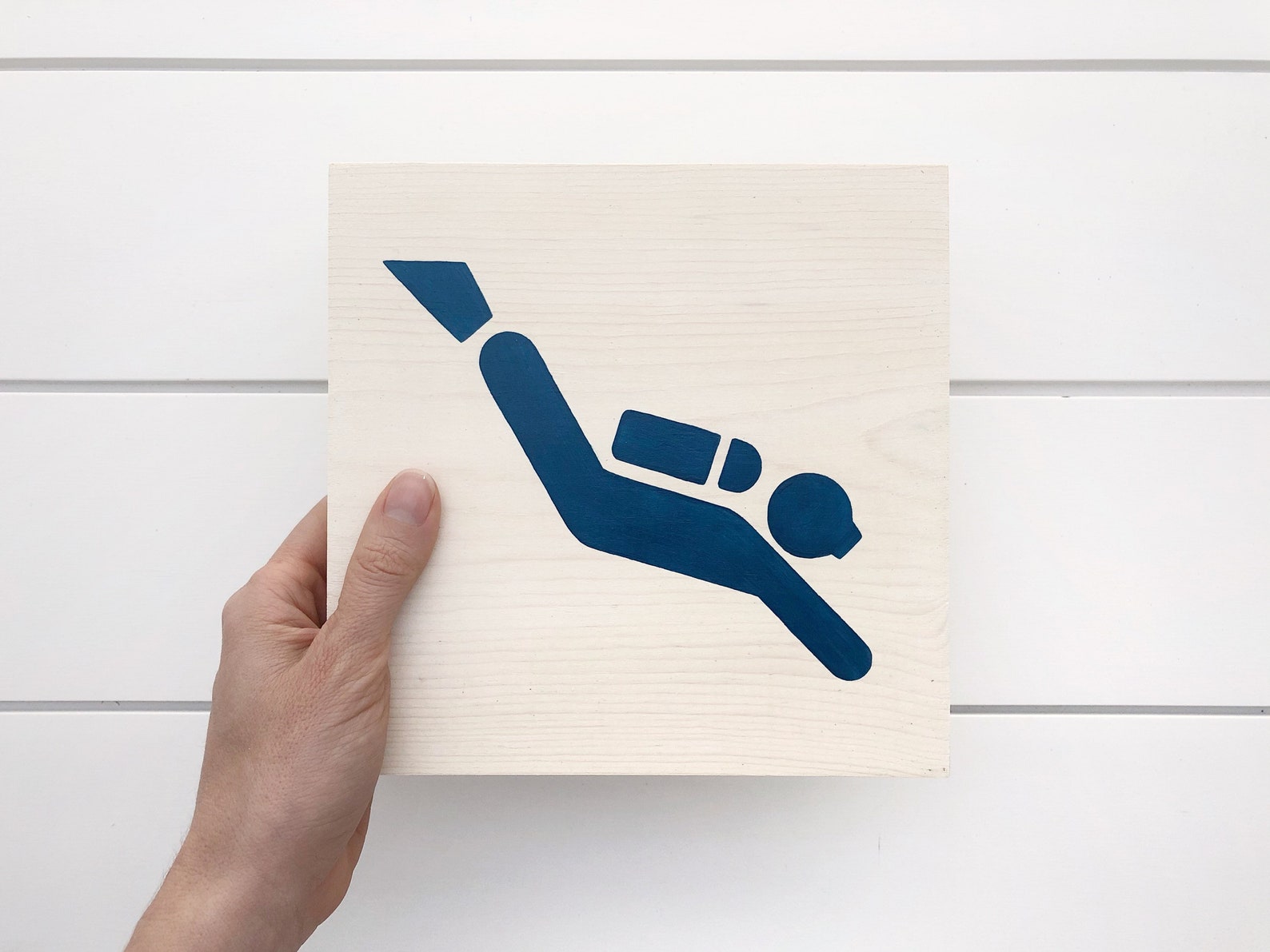 Painted Scuba Diving Sign Scuba Diving Gift Diving Wall - Etsy