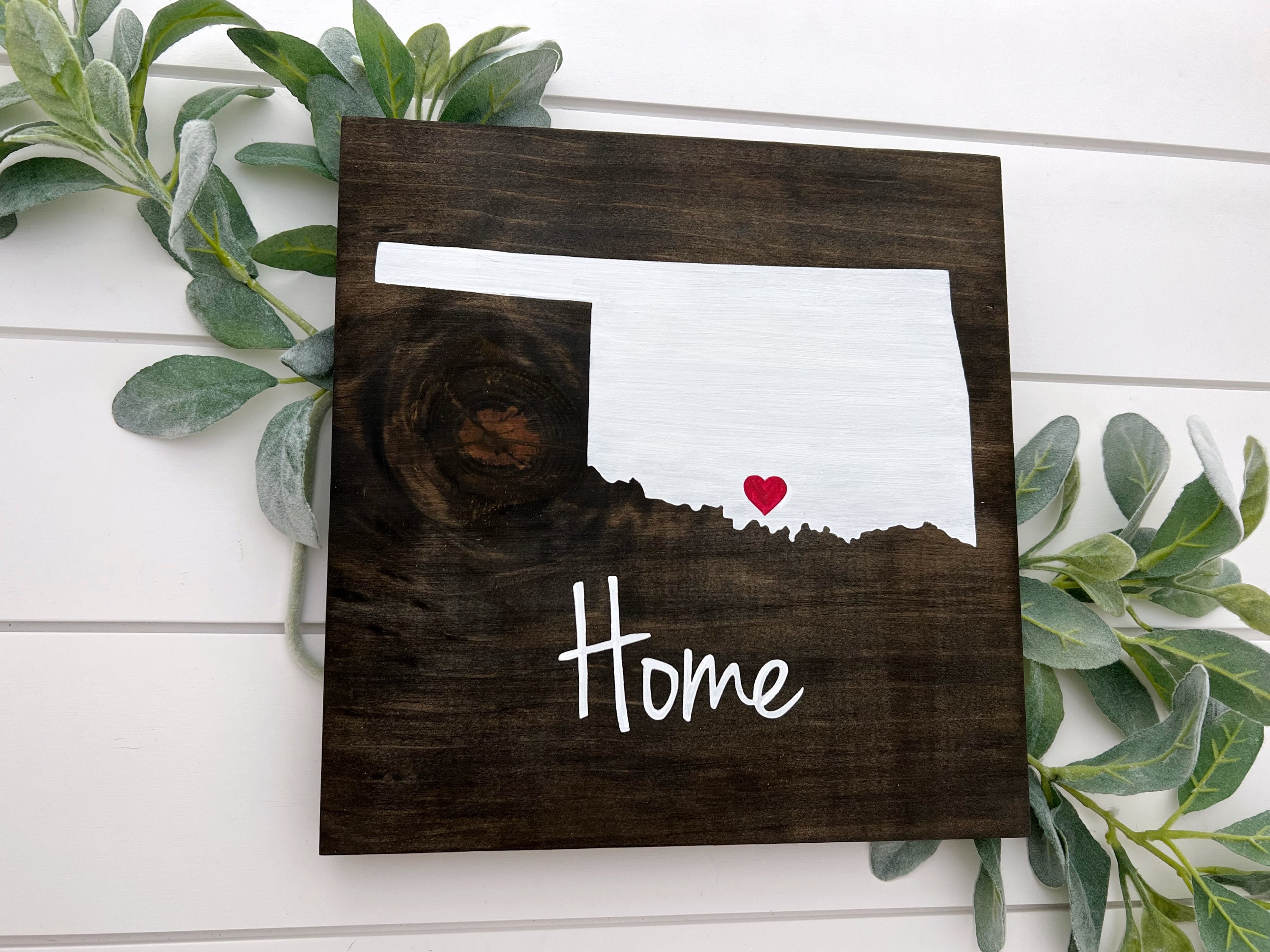 Oklahoma Wood Sign | Home State Sign | Oklahoma Wall Decor | Oklahoma ...