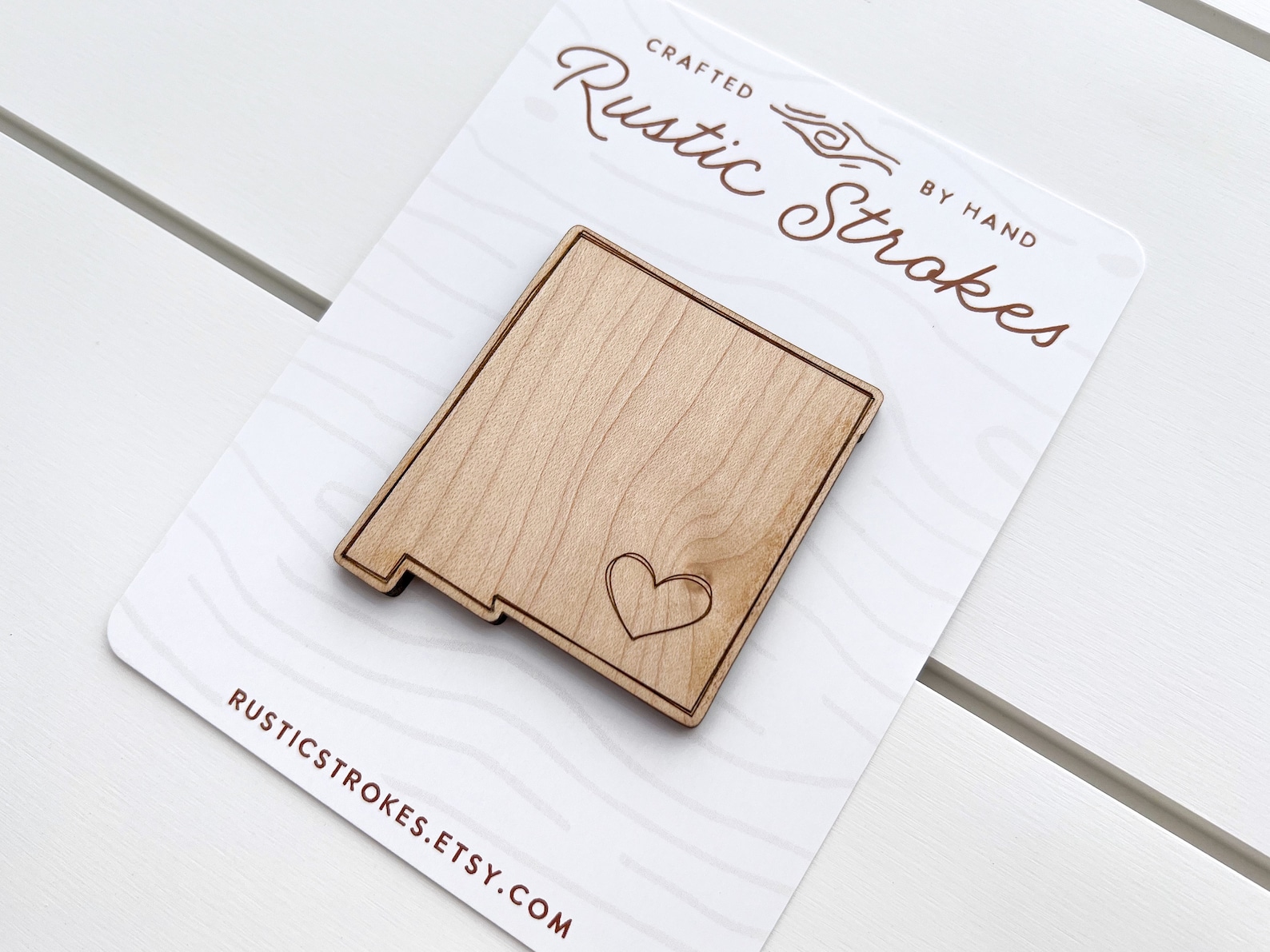 New Mexico Wood Magnet | Home State Gift | New Mexico Themed Gift ...