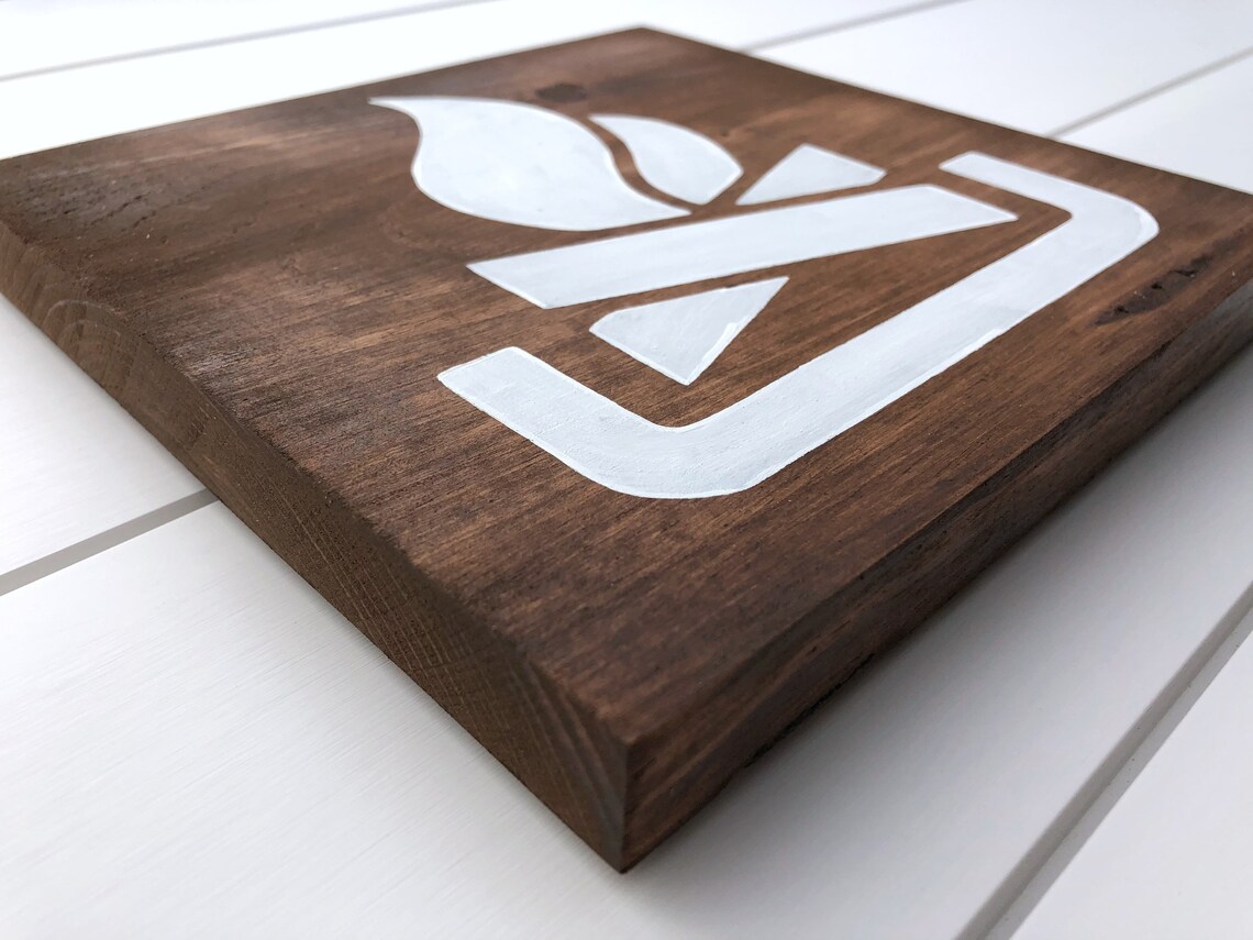 Painted Campfire Sign Camping Wall Decor Adventure | Etsy