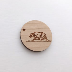 California Wood Magnets Set of 4 | Home State Gift | California-themed ...
