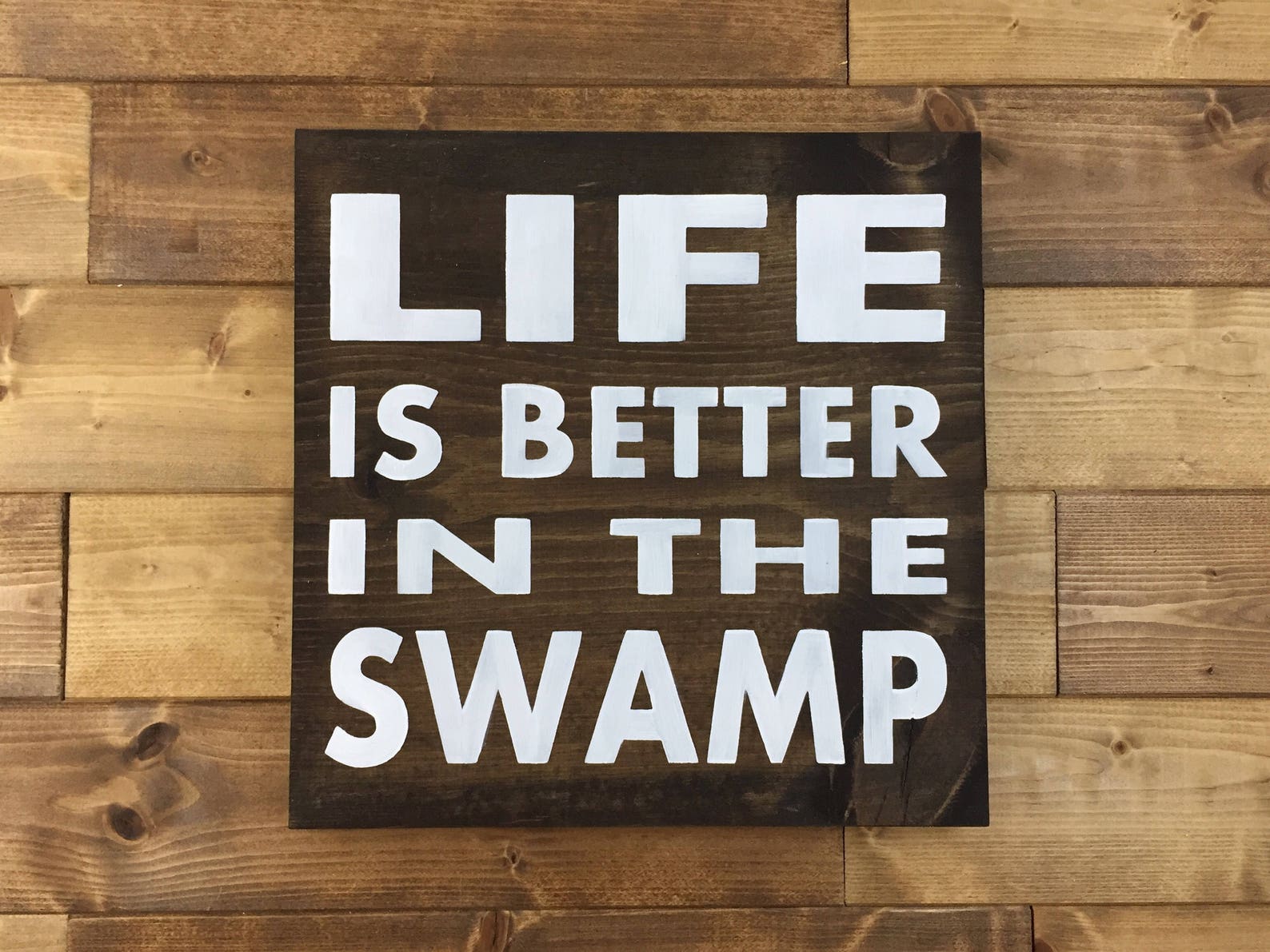 Life is Better in the Swamp Sign Louisiana Wall Decor - Etsy