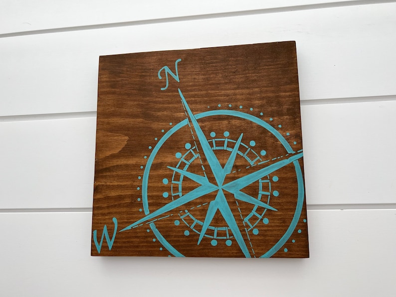 Compass Sign | Travel Wall Decor | Adventure Sign | Adventure Wall Art ...