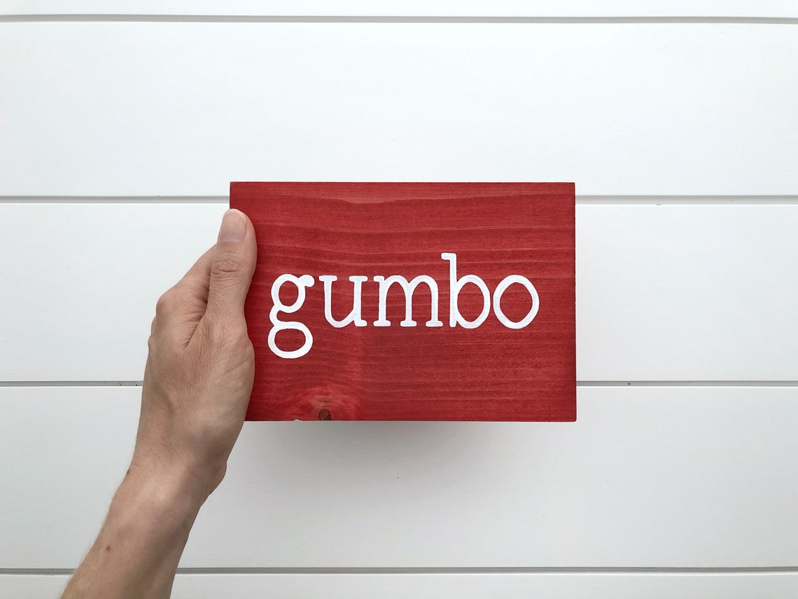 Gumbo Sign | Jambalaya Sign | Set of 2 | Louisiana Signs | Louisiana ...