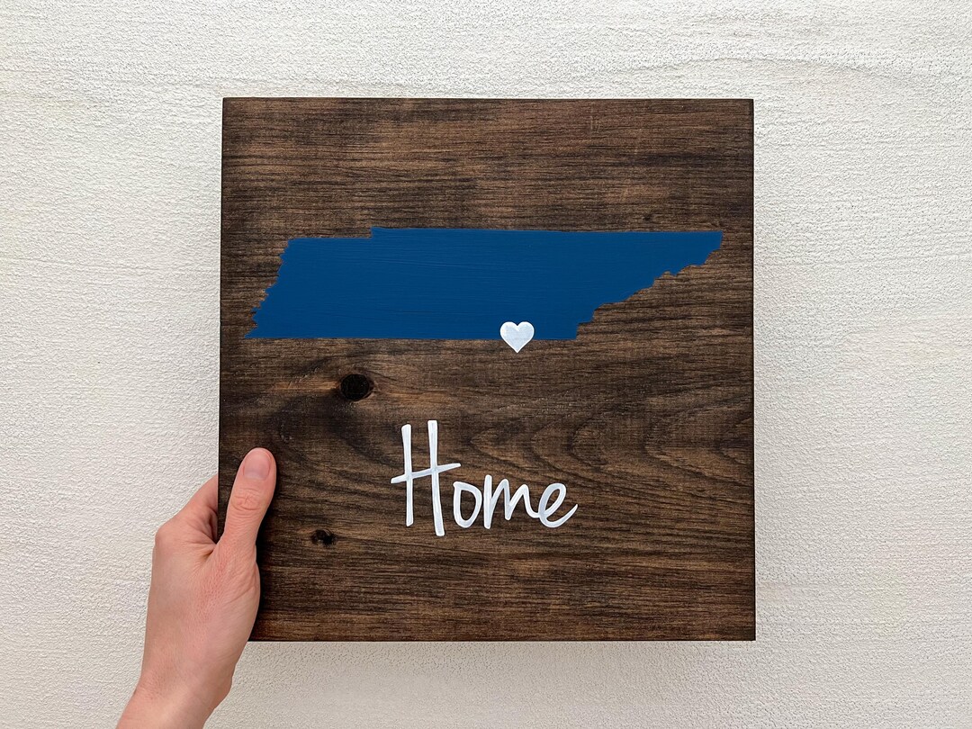 Handcrafted Tennessee Home Sign - Tennessee Wall Art - Tennessee Gift ...