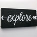 Explore Wood Sign Travel Wall Decor Adventure Nursery - Etsy