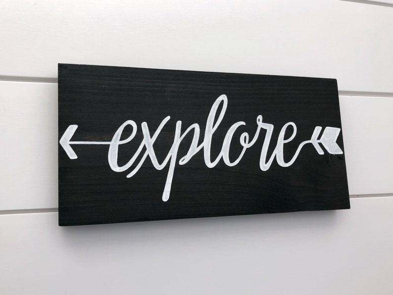 Explore Wood Sign Travel Wall Decor Adventure Nursery - Etsy