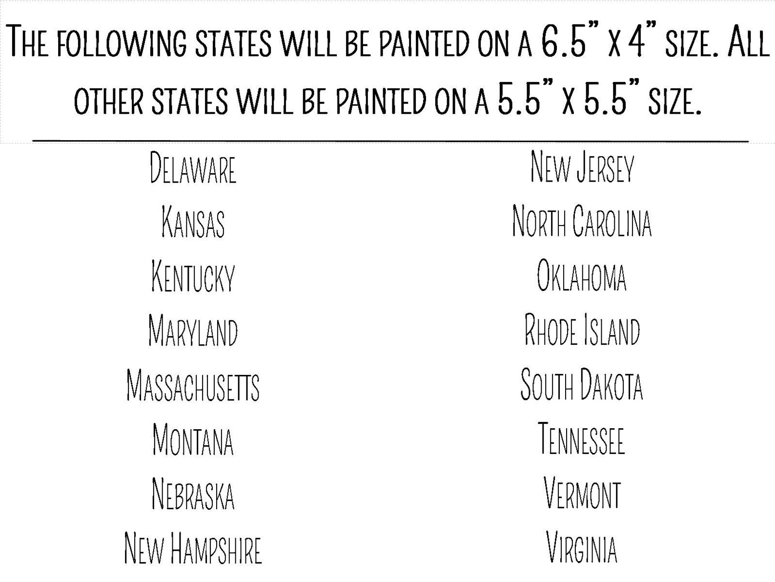 Painted State Sign Mini State Sign State Wall Art Wood | Etsy