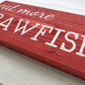 Painted Eat More Crawfish Sign Crawfish Wall Decor - Etsy
