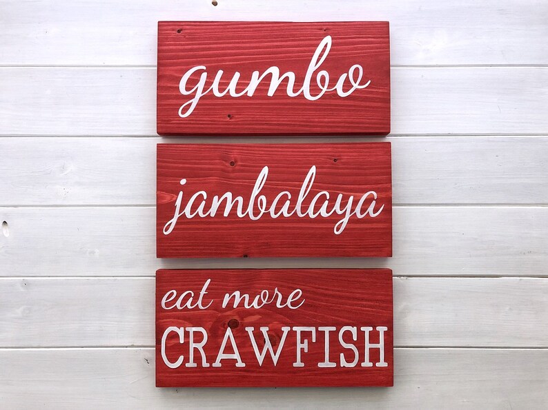 Gumbo Sign | Painted | Louisiana Wall Art | Cajun Wall Decor | New ...