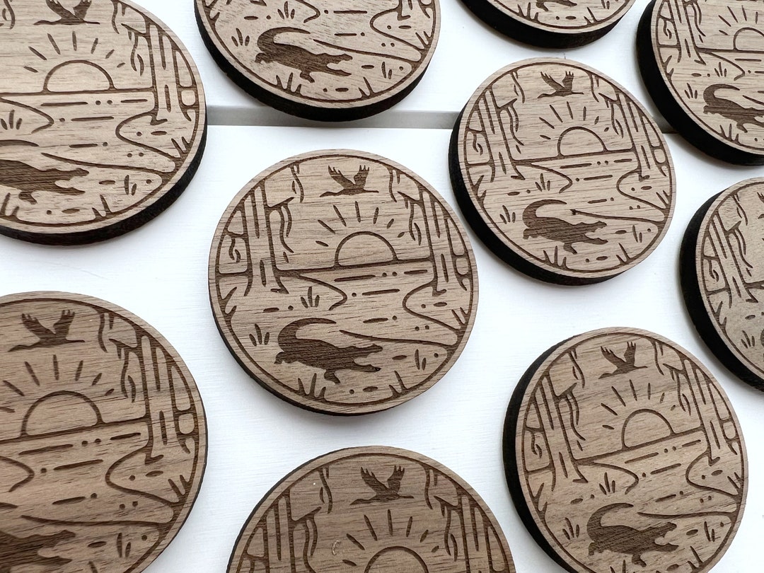 Alligator Wood Magnet - Florida Gift - Home State Gift - Louisiana Gift ...