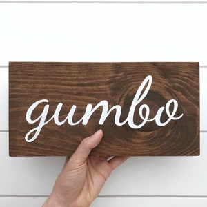 Gumbo Sign | Painted | Louisiana Wall Art | Cajun Wall Decor | New ...